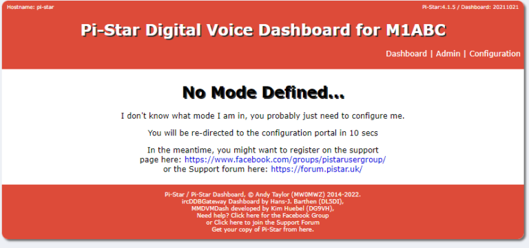 Setting up an MMDVM hotspot (DMR) with Pi-Star on a Raspberry Pi | Accept Defaults